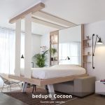Retractable ceiling beds: a bedUp® concept with single and double beds