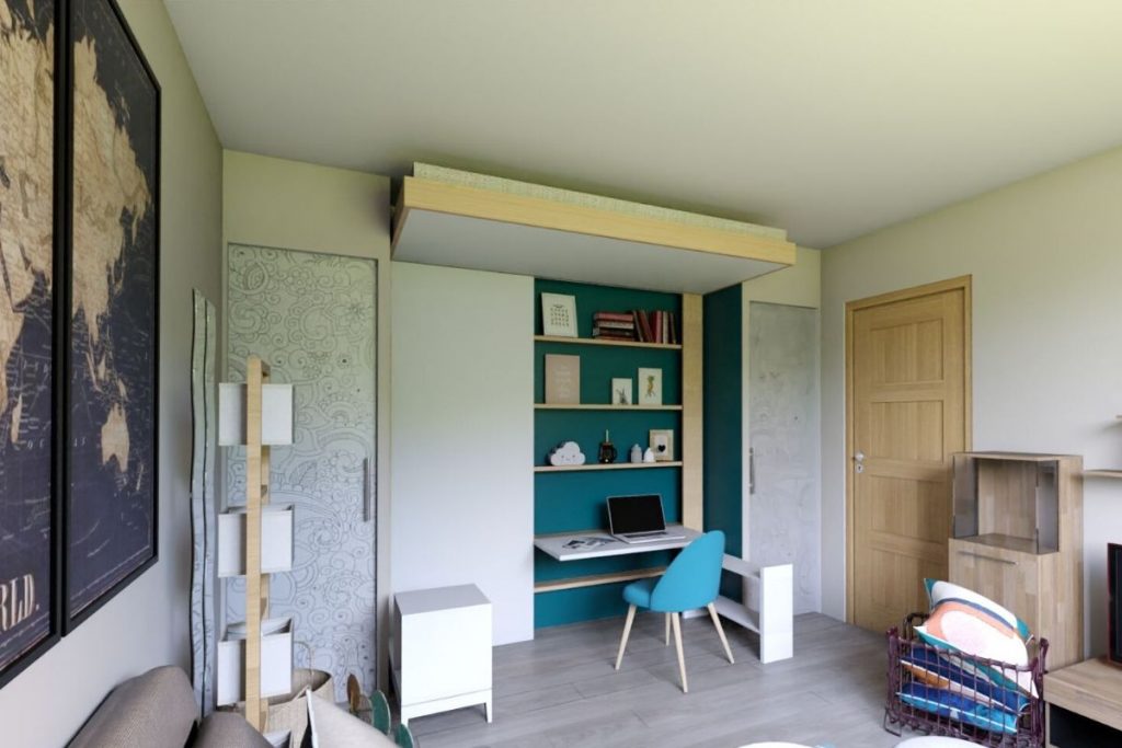 Aménagez la chambre de votre ado avec un lit escamotable - Inspirations ...