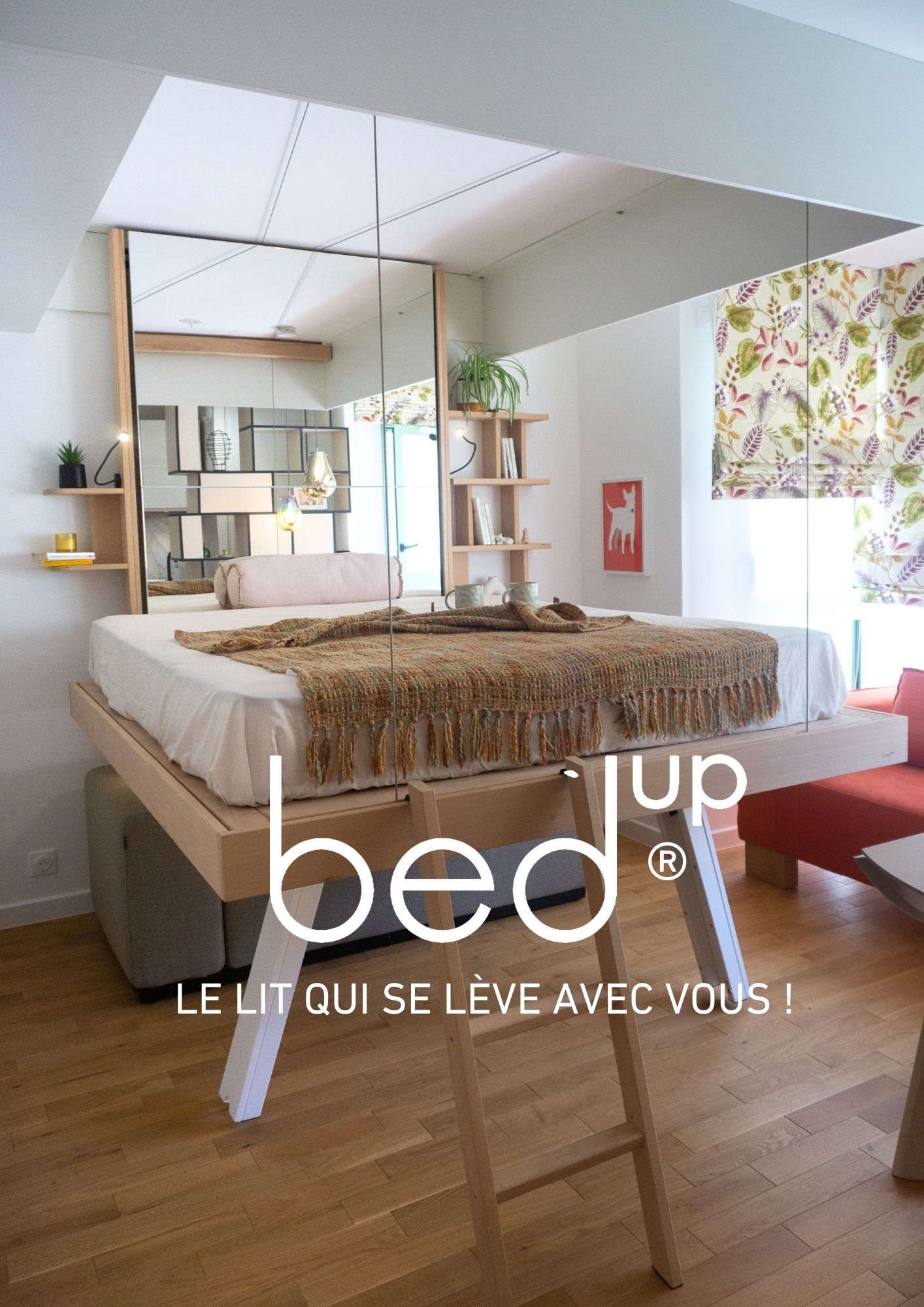 Le lit bedUp® disparait au plafond