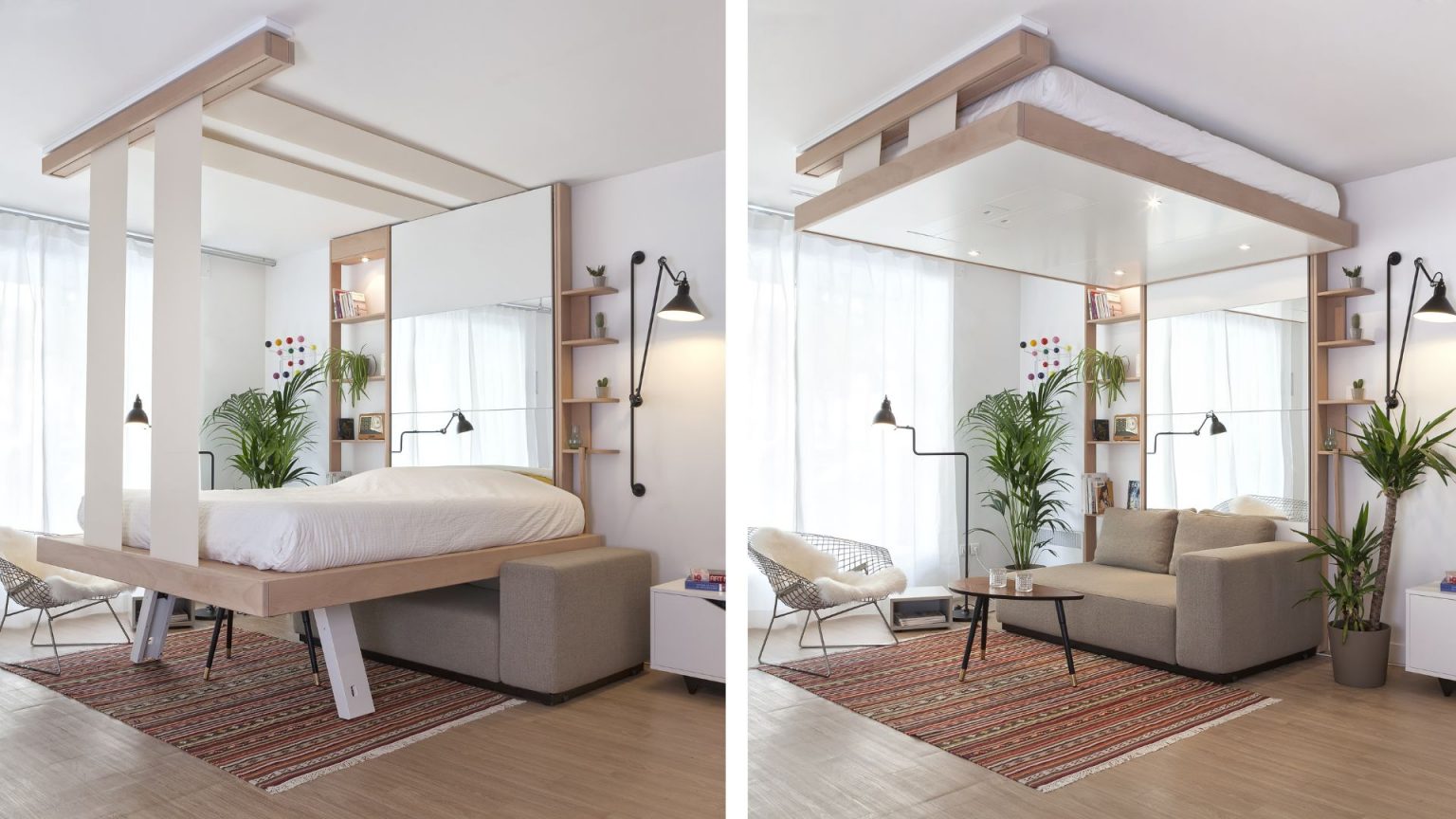 Lit escamotable bedUp® : La solution pour les petits espaces